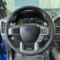 China Customized Available Durable Leather Suede Hand Sewing Steering Wheel Cover for Ford F150 F-250 (Raptor) 2015 2016 2017 2018 for sale