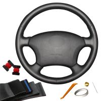 China Hand Sewing Genuine Leather Steering Wheel Cover for Toyota Land Cruiser Prado 120 Tacoma 4Runner Hilux Highlander Sequoia for sale