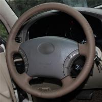 China Coffee Custom Steering Wheel Cover for Toyota Land Cruiser Prado 120 2004 2005 2006 2007 2008 2009 Tacoma 2010 2011 4Runner 2003 for sale