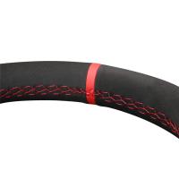 China Hand Stitching Black Soft Suede Steering Wheel Cover for Dodge SRT Challenger Charger Durango 2015-2021 Jeep Cherokee Trackhawk for sale