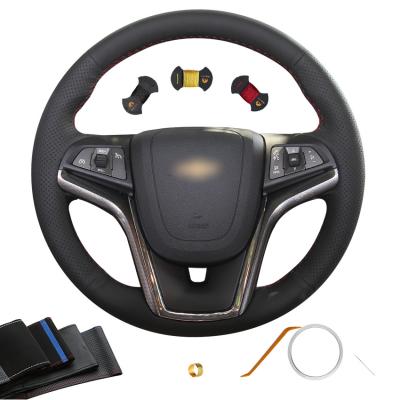 China Hand Stitching Artificial Leather Steering Wheel Cover for Chevrolet Malibu Camaro Volt 2011 2012 2013 2014 2015 for sale