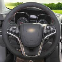 China Hand Stitching Artificial Leather Steering Wheel Cover for Chevrolet Malibu Camaro Volt 2011 2012 2013 2014 2015 for sale