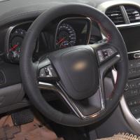 China Hand Stitching Artificial Leather Steering Wheel Cover for Chevrolet Malibu Camaro Volt 2011 2012 2013 2014 2015 for sale