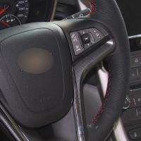 China Hand Stitching Artificial Leather Steering Wheel Cover for Chevrolet Malibu Camaro Volt 2011 2012 2013 2014 2015 for sale