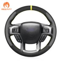 China Custom Hand Stitching Leather Suede Steering Wheel Cover for Ford F-150 F150 F-250 F-350 F-450 F-550 F-600 F-650 F-750 for sale