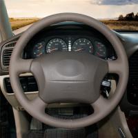 China Custom Coffee PU Steering Wheel Cover for Toyota Hilux 2009 2010 2011 Highlander 2004 2005 2006 2007 Tundra Sequoia Sienna 2003 for sale