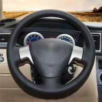 China Hand Sewing Artificial Leather Custom Steering Wheel Cover for Toyota Corolla Matrix Auris 2007 2008 2009 2010 2011 2012 2013 for sale