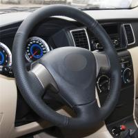China Hand Sewing Artificial Leather Custom Steering Wheel Cover for Toyota Corolla Matrix Auris 2007 2008 2009 2010 2011 2012 2013 for sale