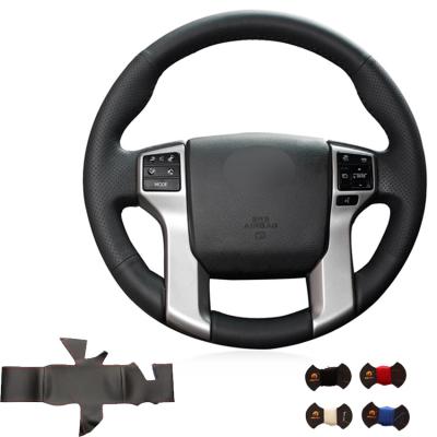 China Custom Hand Stitching Artificial Leather Steering Wheel Cover for Toyota 4Runner Land Cruiser Prado Tacoma Sequoia 2010-2017 for sale