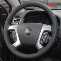 China Hand Stitch Artificial Leather Steering Wheel Cover for Chevrolet Captiva Silverado GMC Sierra 2007 2008 2009 2010 2011 2012 for sale