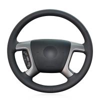 China Hand Stitch Artificial Leather Steering Wheel Cover for Chevrolet Captiva Silverado GMC Sierra 2007 2008 2009 2010 2011 2012 for sale