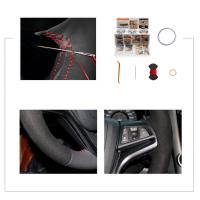 China Wholesale Genuine Leather Black Suede Hand Stitch Wrap Steering Wheel Cover For Chevrolet Malibu 2011 2012 2013 2014 for sale