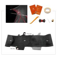 China Customized Available High Quality Durable Soft Athsuede Hand Sewing Steering Wheel Cover Wrap for Tesla model 3 for sale