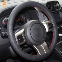 China Steering Wheel Cover for Jeep Compass Grand Cherokee Wrangler Patriot 2012 2013 2014 for sale
