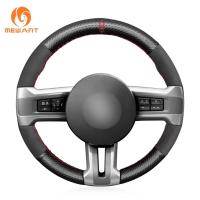 China Wholesale Fashion Custom Matte Carbon fiber Hand Sewing Steering Wheel Cover For Ford Mustang 2009 2010 2011 2012 20132014 for sale