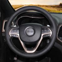China For Jeep Grand Cherokee 2014 2015 2016 Custom the High Quality Steering Wheel Cover for sale
