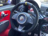 China Custom Hand Sewing Black Leather Suede Steering Wheel Cover for Fiat Abarth 500 500C 595 595C GQ S 500C S Linea 2009 2016 for sale