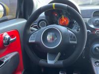 China Custom Hand Sewing Black Leather Suede Steering Wheel Cover for Fiat Abarth 500 500C 595 595C GQ S 500C S Linea 2009 2016 for sale
