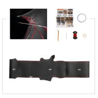 China Car Design Custom Black Leather Steering Wheel Wrap For Toyota Camry 2015 2016 2017 Avalon 2013 2014 2015 2016 2017 2018 for sale