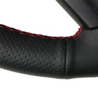 China Car Design Custom Black Leather Steering Wheel Wrap For Toyota Camry 2015 2016 2017 Avalon 2013 2014 2015 2016 2017 2018 for sale