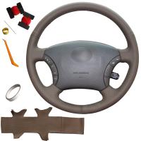 China DIY Sewing Custom Leather Steering Wheel Cover For Toyota Camry 2005 2006 Sienna 2004 2005 2006 2007 2008 2009 2010 for sale
