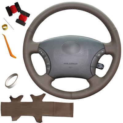 China DIY Sewing Custom Leather Steering Wheel Cover For Toyota Camry 2005 2006 Sienna 2004 2005 2006 2007 2008 2009 2010 for sale