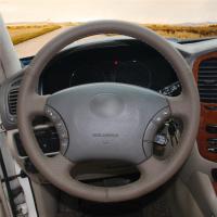 China Sewing Auto Leather Steering Wheel Wrap For Toyota Highlander 2004 2005 2006 2007 Tacoma 2005 2006 2007 2008 2009 2010 2011 for sale