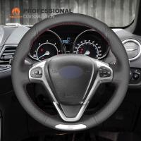 China DIY Car Custom Steering Wheel Cover For Ford Focus/Fiesta/ Puma ST ST-LINE/Escape/Transit/F-150/Mustang/Taurus/Edge/Mondeo/C-Max for sale