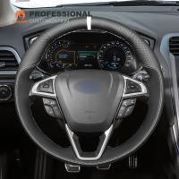 China DIY Car Custom Steering Wheel Cover For Ford Focus/Fiesta/ Puma ST ST-LINE/Escape/Transit/F-150/Mustang/Taurus/Edge/Mondeo/C-Max for sale