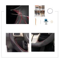 China Hand Stitched Suede Leather Steering Wheel Covers for Jeep Compass Grand Cherokee Wrangler Patriot 2011 2012 2013 2014 2015 for sale
