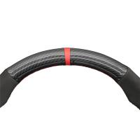 China Hand Stitching Carbon Soft Suede Steering Wheel Cover for Dodge SRT Challenger Charger Durango Dart Jeep Cherokee Trackhawk for sale