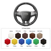 China Car Accessories Black Artificial Leather Black DIY Steering Wheel Cover For Chevrolet Orlando 2010 2011 2012 2013 2014 2015 for sale