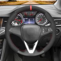 China Mewant vegan suede plus vegan leather steering wheel cover for Holden Commodore  Astra Calais 2018-2020 rubber steering wheel for sale