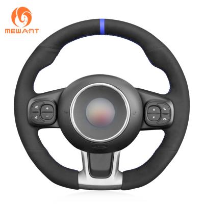 China MEWANT New Design Fashion For Abarth 595 595C 695 695C Fiat 500 500C D Type Suede Universal Steering Wheel Cover New 2pc MOQ for sale