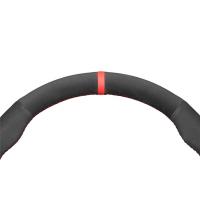 China Mewant vegan suede plus leather plus carbon fiber steering wheel cover for Holden Commodore  Astra Calais 2018-2020 car interior for sale