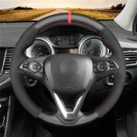 China Mewant carbon fiber plus vegan suede steering wheel cover for Holden Commodore  Astra Calais 2018-2020 car interior accessories for sale