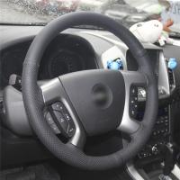 China Hand Sewing DIY Artificial Leather Steering Wheel Cover For Chevrolet Silverado GMC Sierra 2007 2008 2009 2010 2011 2012 2013 for sale