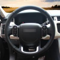 China Customize Sewing Steering Wheel Cover Car For Land Rover Freelander 2 Discovery 3 Range Rover Sport Evoque for sale
