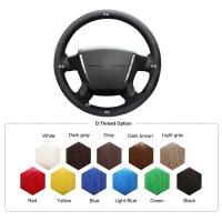 China Car Accessory Car Interior Decoration Custom Hand Sewing Steering Wheel Cover For Dodge Caliber Avenger 2007 2008 2009 2010 2011 for sale