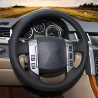 China Customize Sewing Steering Wheel Cover Car For Land Rover Freelander 2 Discovery 3 Range Rover Sport Evoque for sale