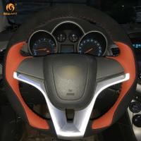 China Black DIY Suede Leather Steering Wheel Cover for Chevrolet Cruze Chevrolet Aveo for sale