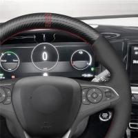 China Mewant brand carbon fiber plus vegan suede steering wheel cover for Holden Commodore Astra Calais 2018-2020 interior accessories for sale