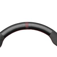 China Mewant brand carbon fiber plus vegan suede steering wheel cover for Holden Commodore Astra Calais 2018-2020 interior accessories for sale