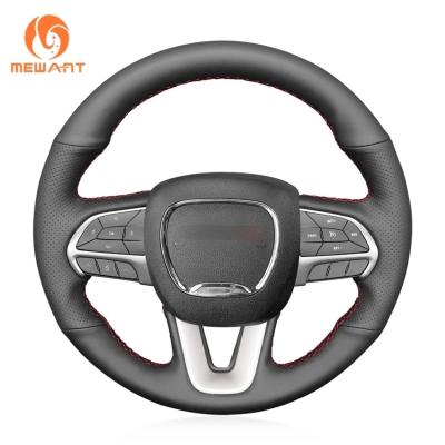 China New Arrival Custom DIY  Hand Sewing Steering Wheel Cover For Dodge Challenger Charger Durango 2015 2016 2017 2018 2019 2020 2021 for sale