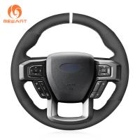 China Custom Hand Stitching Soft Suede Steering Wheel Cover for Ford F-150 F150 Raptor 2015 2016 2017 2018 2019 2020 for sale