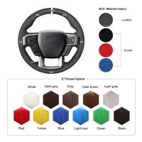 China Custom Hand Stitching Soft Suede Steering Wheel Cover for Ford F-150 F150 Raptor 2015 2016 2017 2018 2019 2020 for sale
