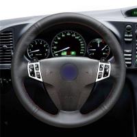 China Car Accessories Hand Stitched Artificial Leather Steering Wheel Cover for Saab 9-3 2003 2004 2005 2006 2007 2008 2009 2010 2011 for sale