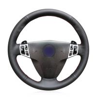 China Car Accessories Hand Stitched Artificial Leather Steering Wheel Cover for Saab 9-3 2003 2004 2005 2006 2007 2008 2009 2010 2011 for sale