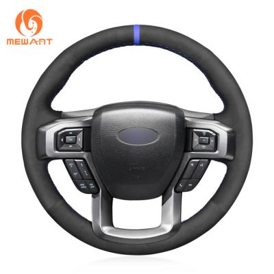 China Custom Hand Stitching Soft Suede Steering Wheel Cover for Ford F-150 F150 F-250 F-350 F-450 F-550 F-600 F-650 F-750 for sale