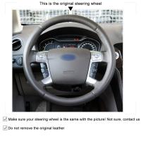 China Factory High Quality Steering Wheel Cover For Ford Mondeo 2007-2014 Galaxy 2006-2015 S-Max 2006-2014 for sale